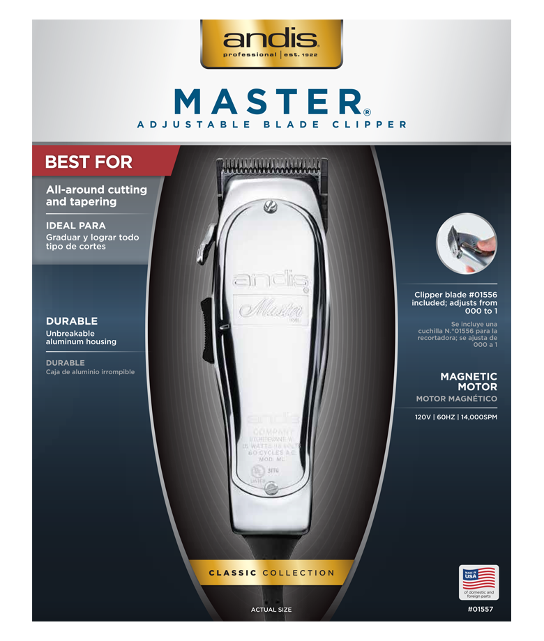 Andis Master Adjustable Clipper | The Beauty Emporium
